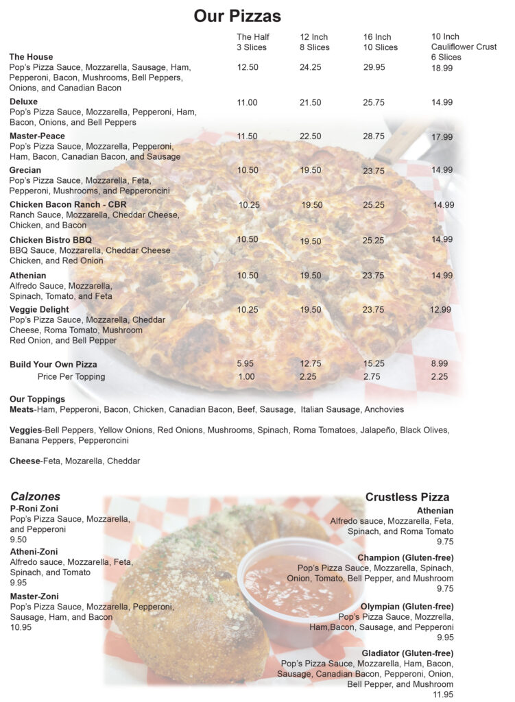 Our Menu - Vanelli's Bistro